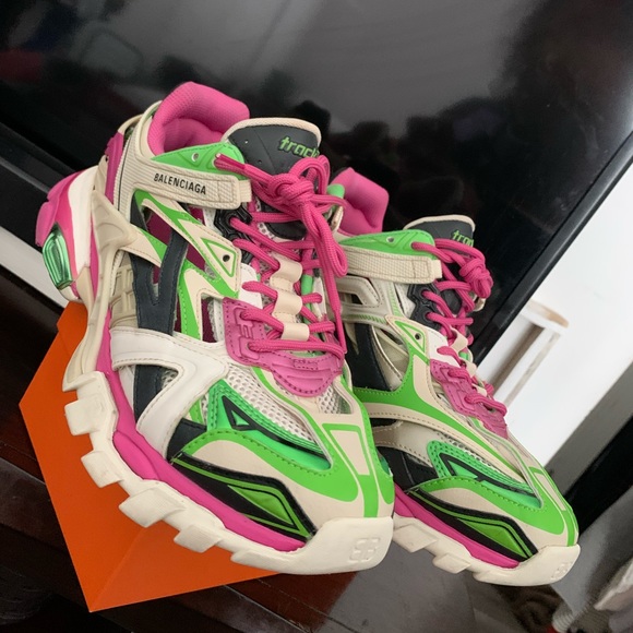 Balenciaga | Shoes | Balenciaga Track2 Pink Green | Poshmark